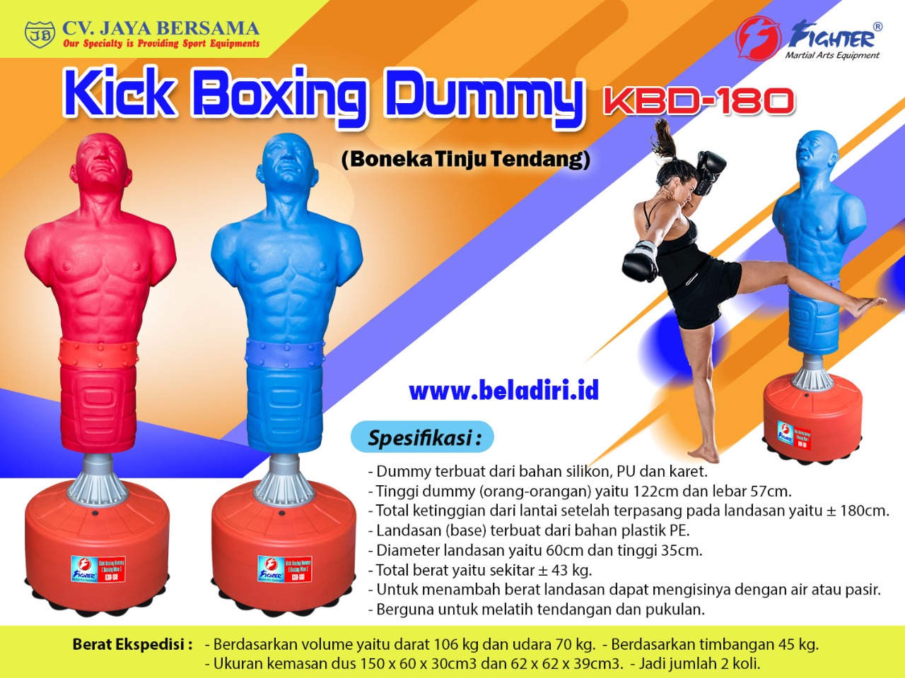 Kick Boxing Dummy KBD-180 - Toko Online Agen Olahraga